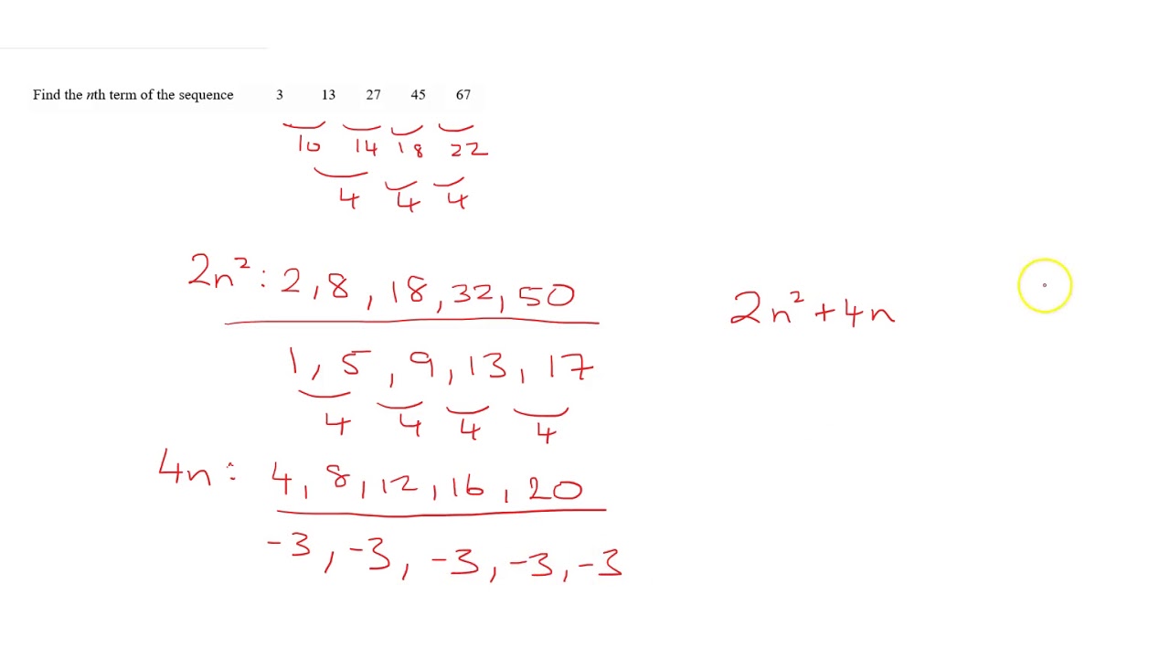 Non Linear Sequences A Step by step Guide with Examples YouTube