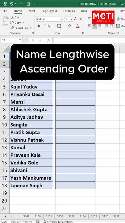 #excel #explore #ytshorts #exceltricks #exceltips #exceltech #function #viral #order #ascending ...