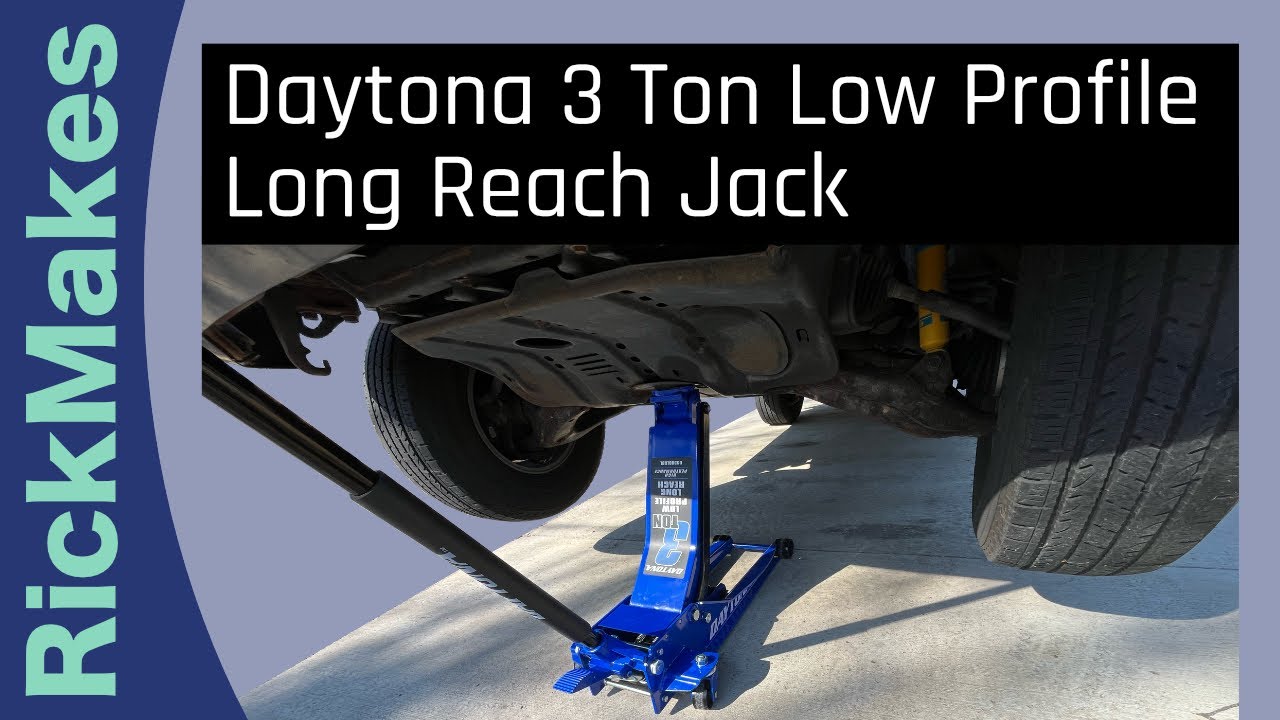 Daytona 3 Ton Low Profile Long Reach Jack - YouTube