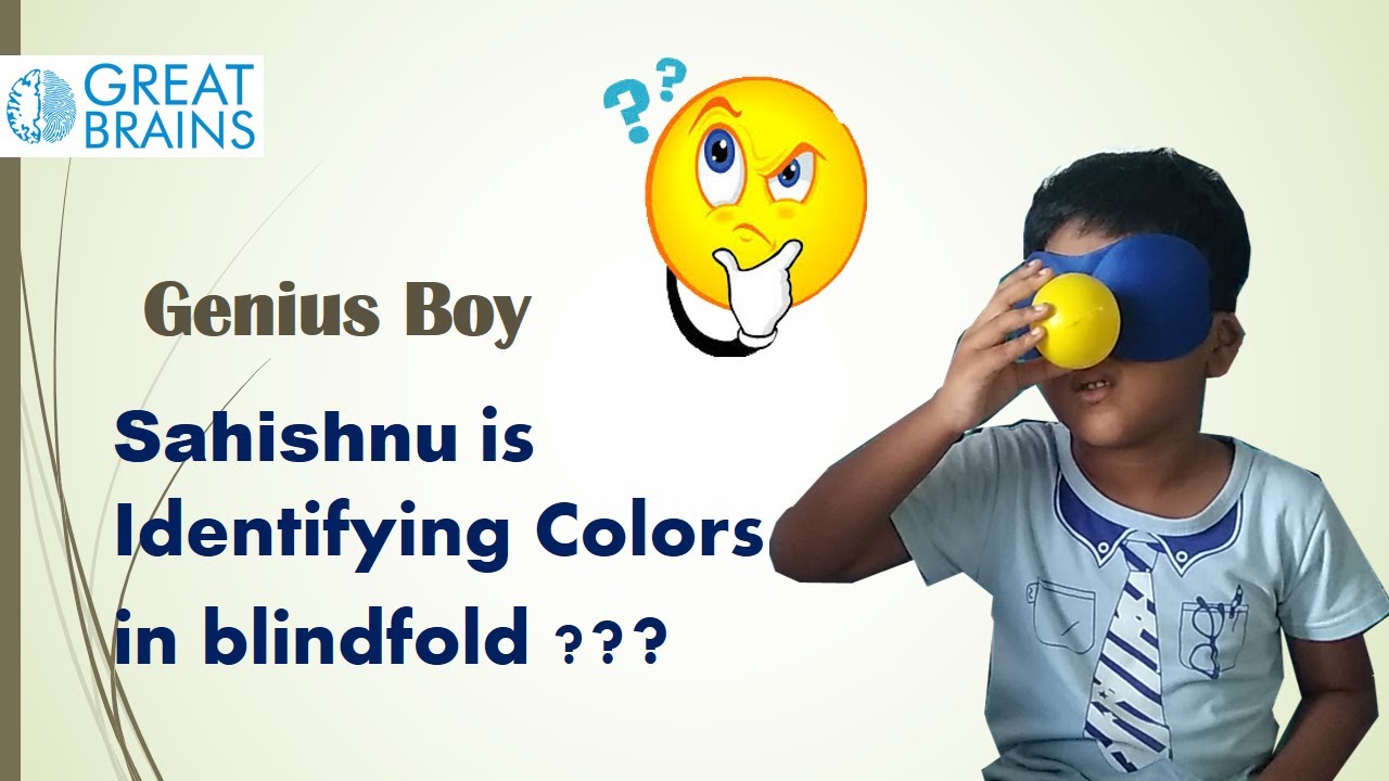 Identifying colors in blindfold by Sahishnu. Great Brains | Midbrain ...