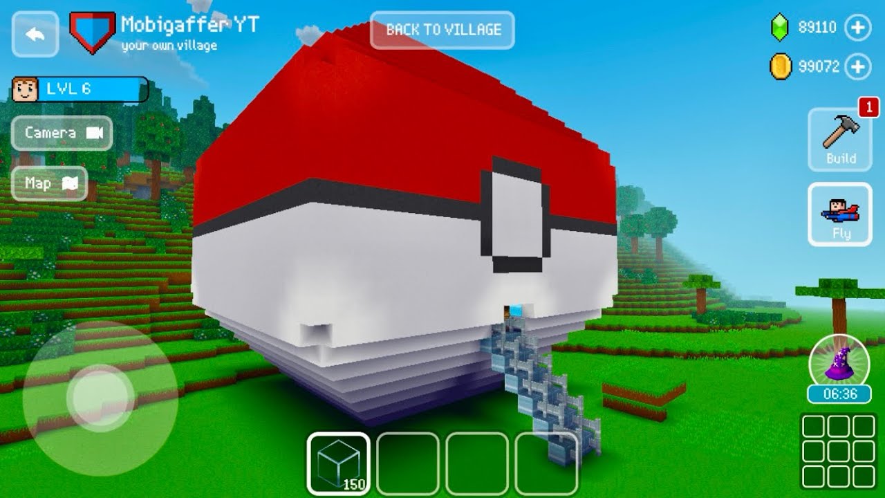 Block Craft 3D: Crafting Game #4000 | Pokémon Ball House 🏠 - YouTube