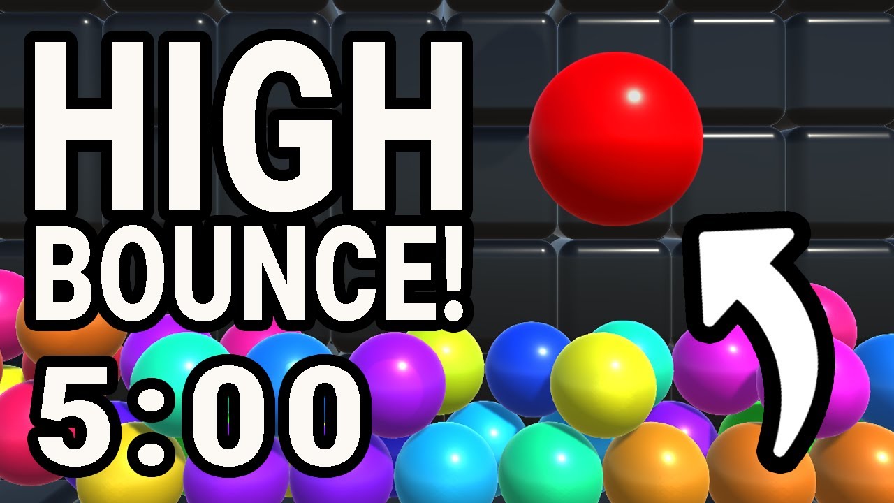 3D Bouncy Balls - 5 Minute Visual Countdown Timer - YouTube