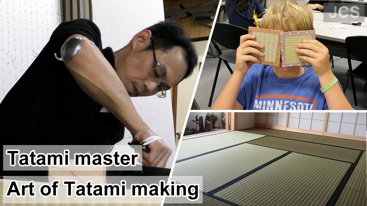 Art of tatami making by tatami master. - YouTube