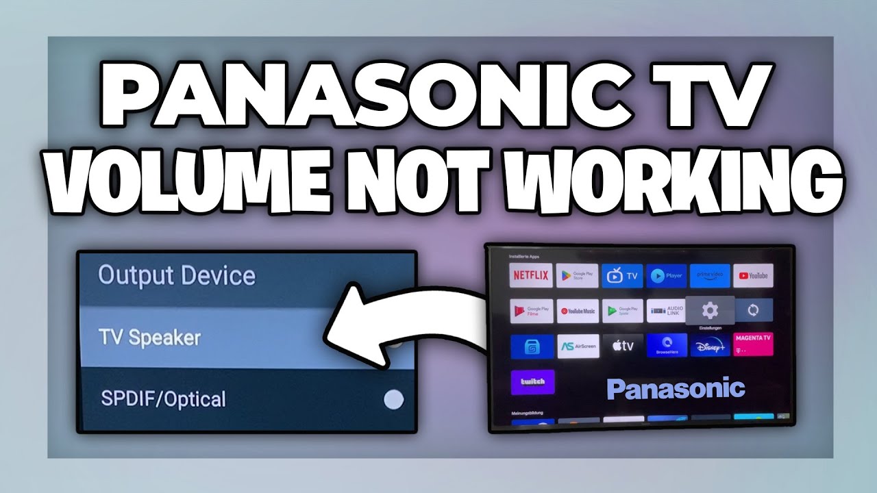 Panasonic TV Volume not working fix - Audio Problem Full Guide - YouTube