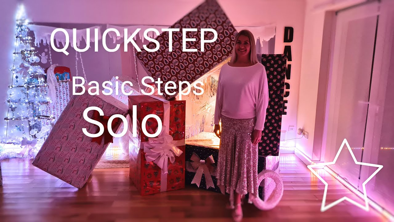 Quickstep Basic Steps Solo Dance Lesson. - YouTube