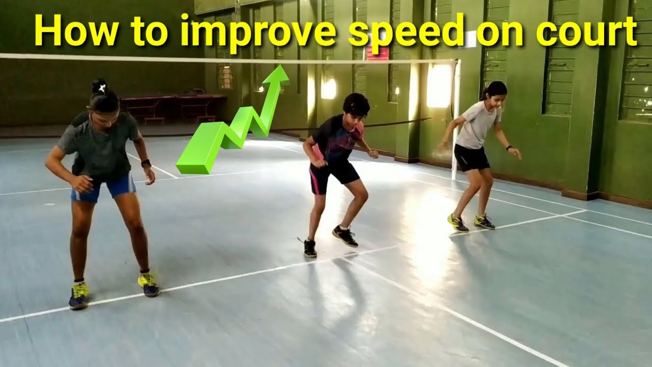 How to improve speed on court • badminton speed training • fast feet ...