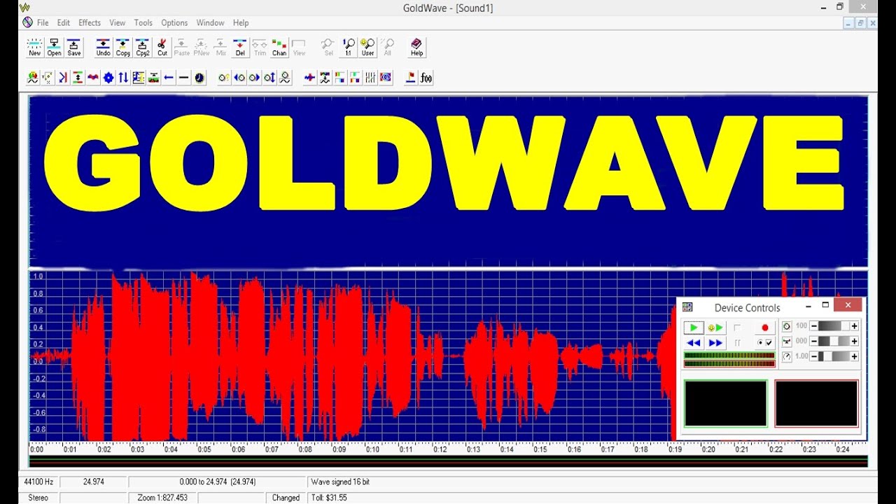 How to Use Goldwave (Sound Recording and Editing)...? 2/2 - YouTube