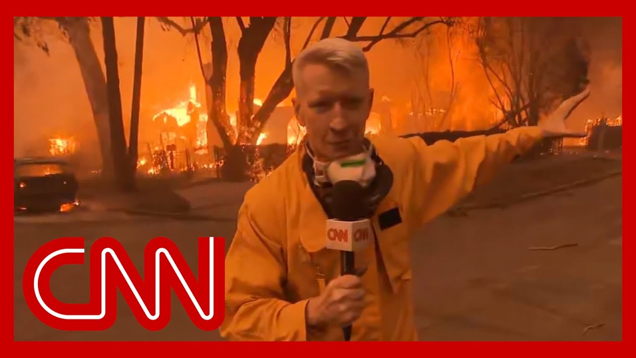 'Uncomfortably close': Anderson Cooper reports from California ...