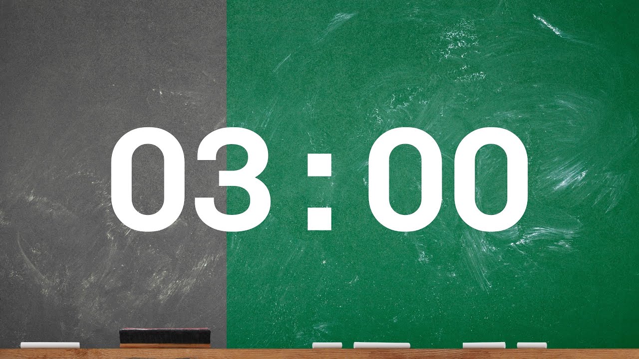 3-MIN CLASSROOM COUNTDOWN-TIMER - With Visual Progress and Alarm - YouTube