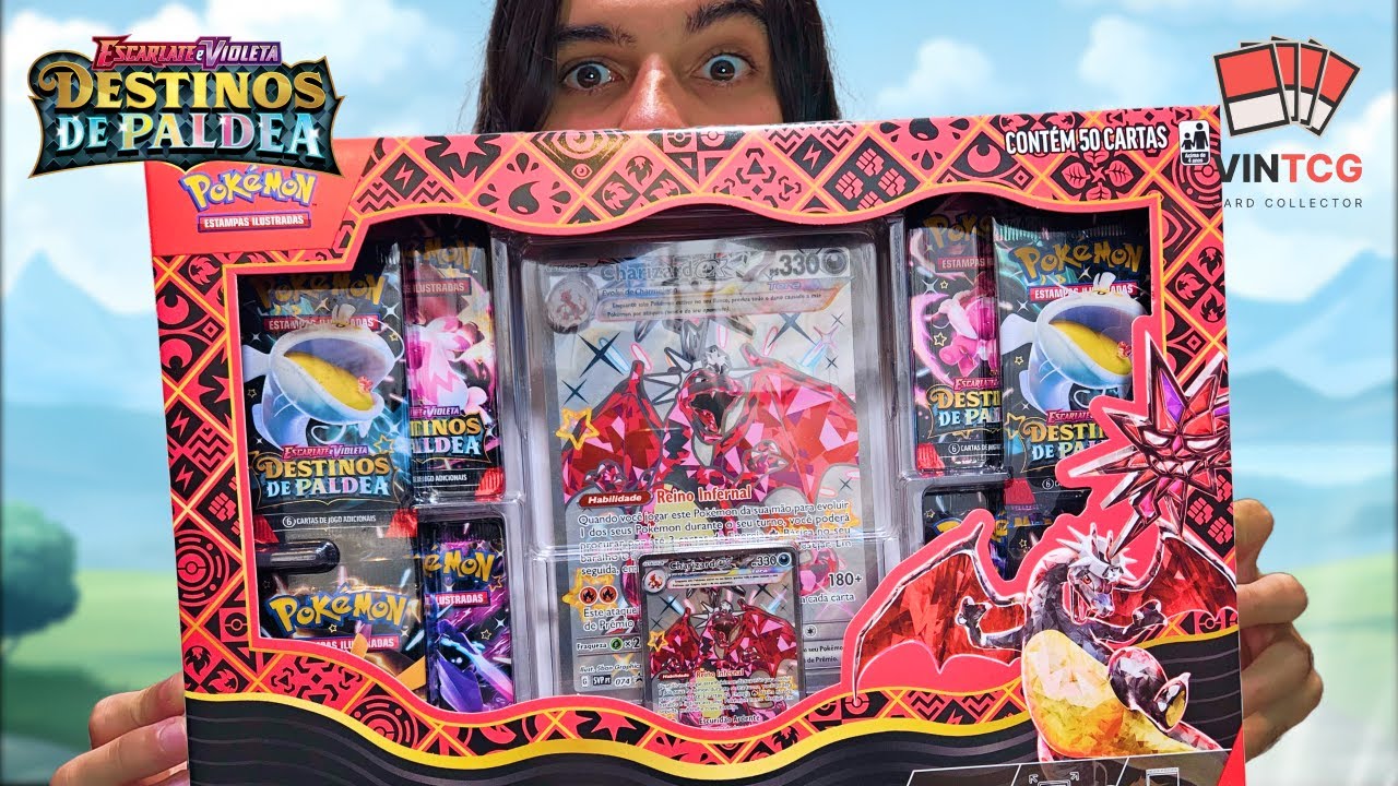 O MELHOR PRODUTO DE DESTINOS DE PALDEA! UNBOXING BOX CHARIZARD EX ...
