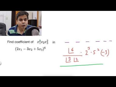 Multinomial Theorem, Coefficient of Term - 1 - YouTube