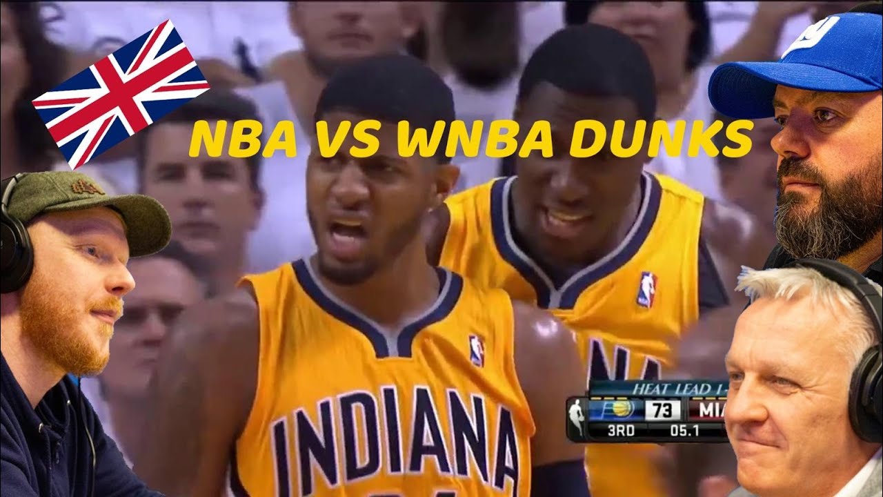 NBA vs WNBA: Dunks REACTION!! | OFFICE BLOKES REACT!! - YouTube