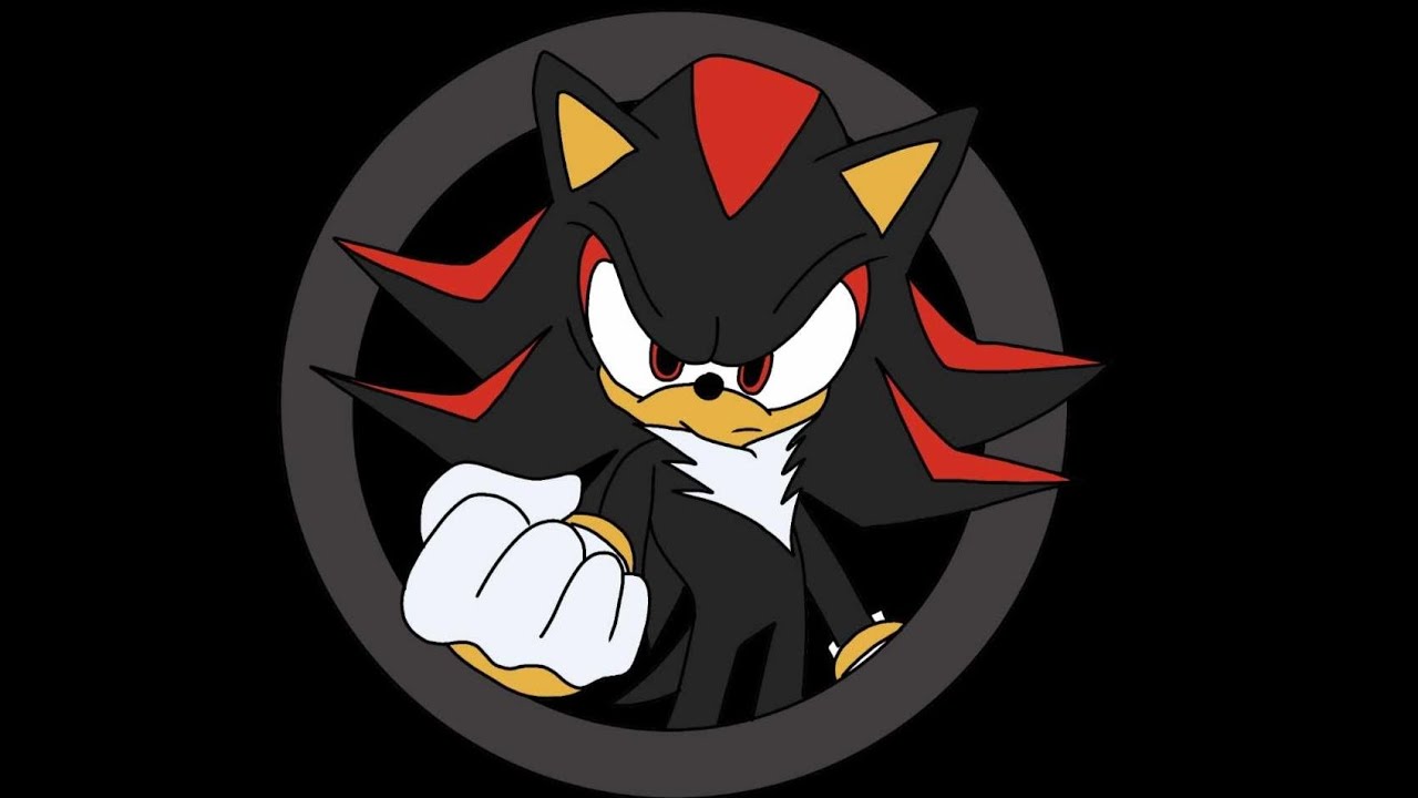 shadow the hedgehog sticker design - YouTube