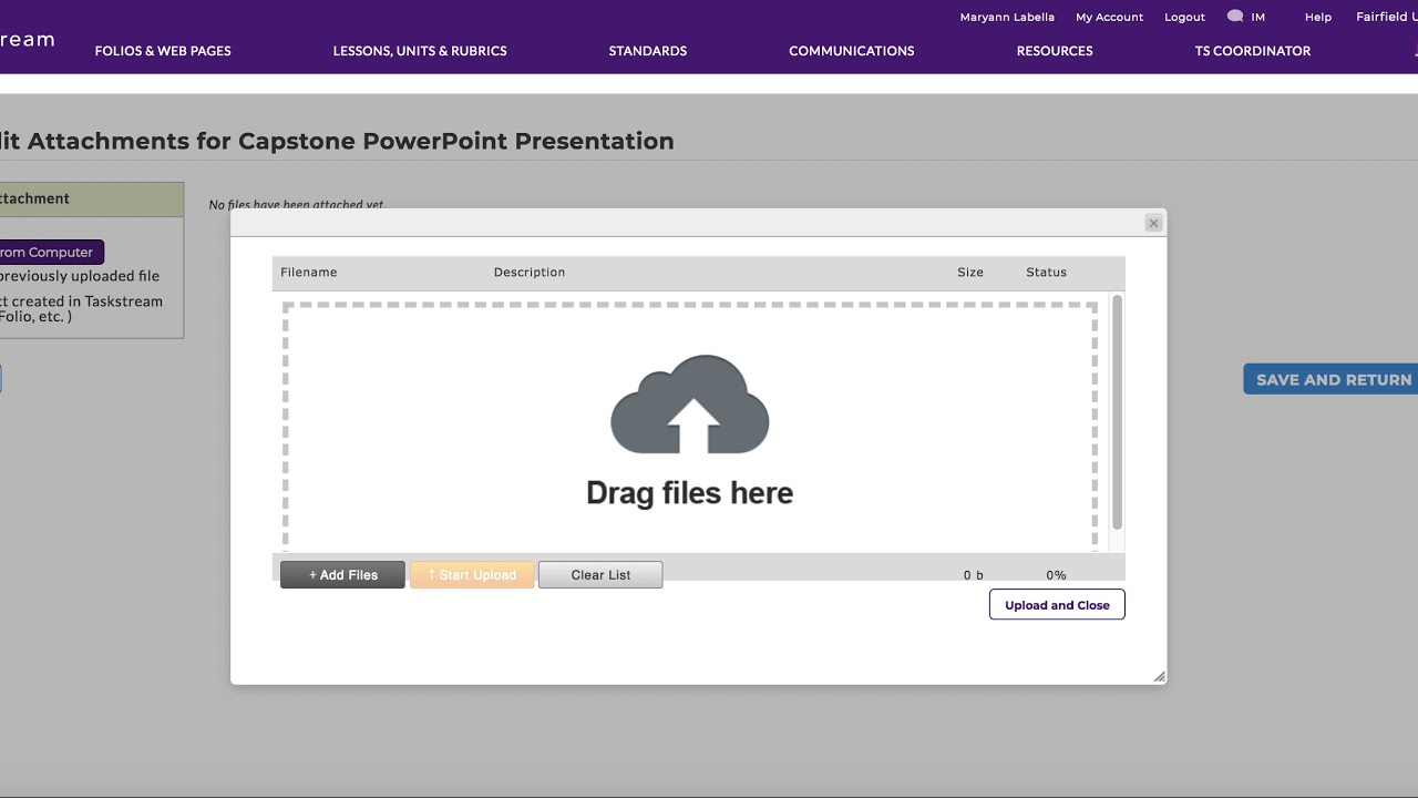 TaskStream Folio Tutorial - YouTube