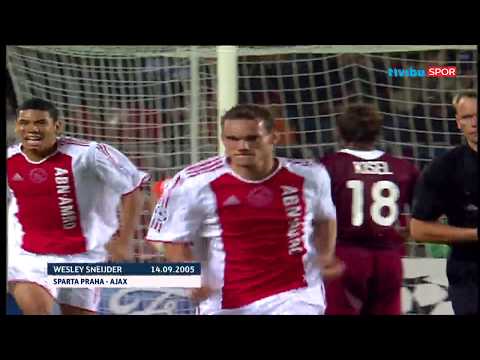 Wesley Sneijder'ın UEFA Şampiyonlar Ligi'ndeki Tüm Golleri