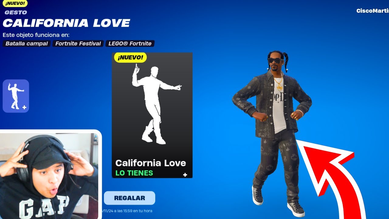 NUEVO BAILE CALIFORNIA LOVE 2PAC FT DR DRE EN FORTNITE - YouTube