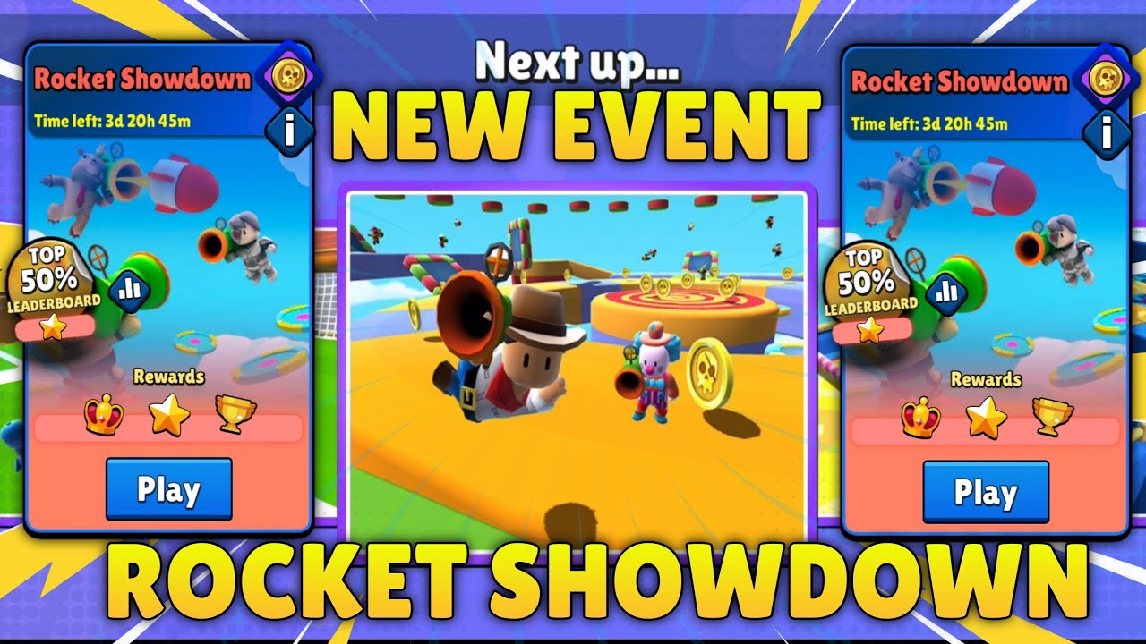 New Event Rocket Showdown | New Map Rocket Showdown | Stumble Guys - YouTube