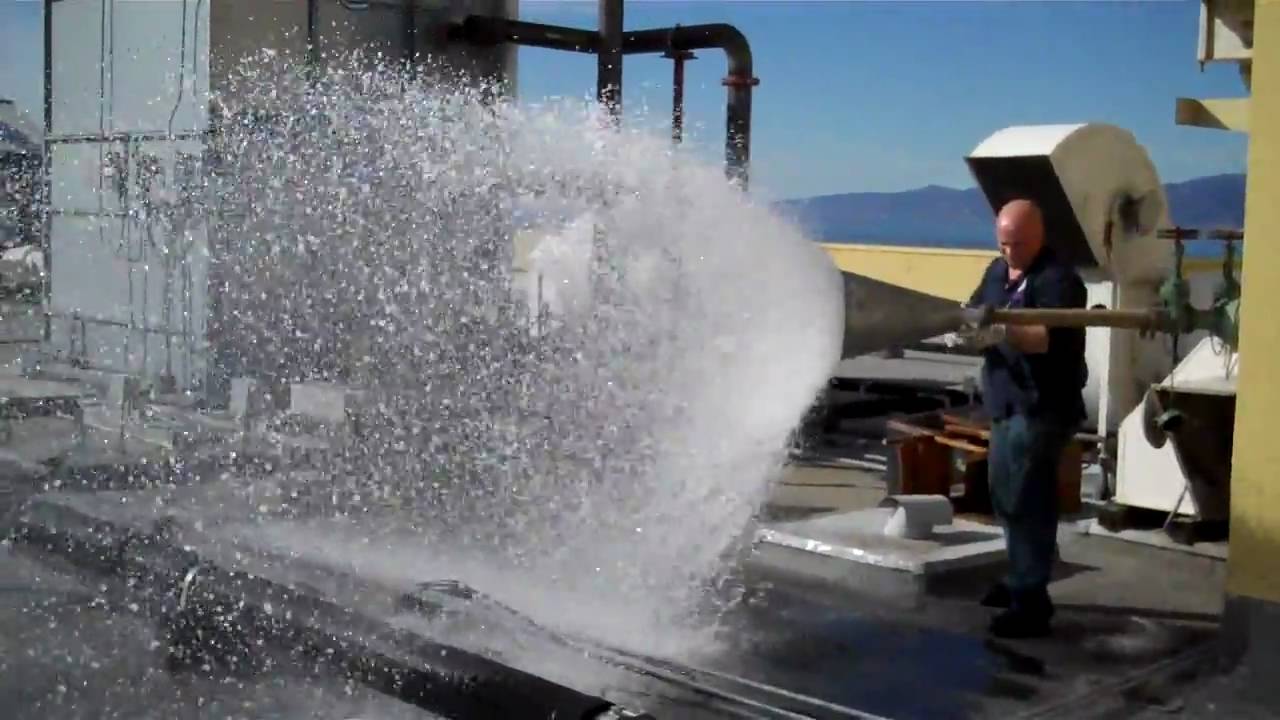 regency testing roof flush - YouTube
