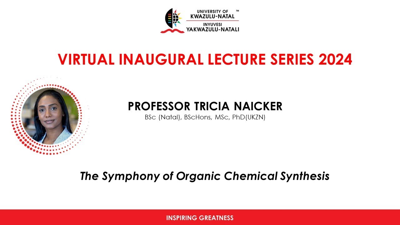 Inaugural Lecture presented by Professor Tricia Naicker - YouTube