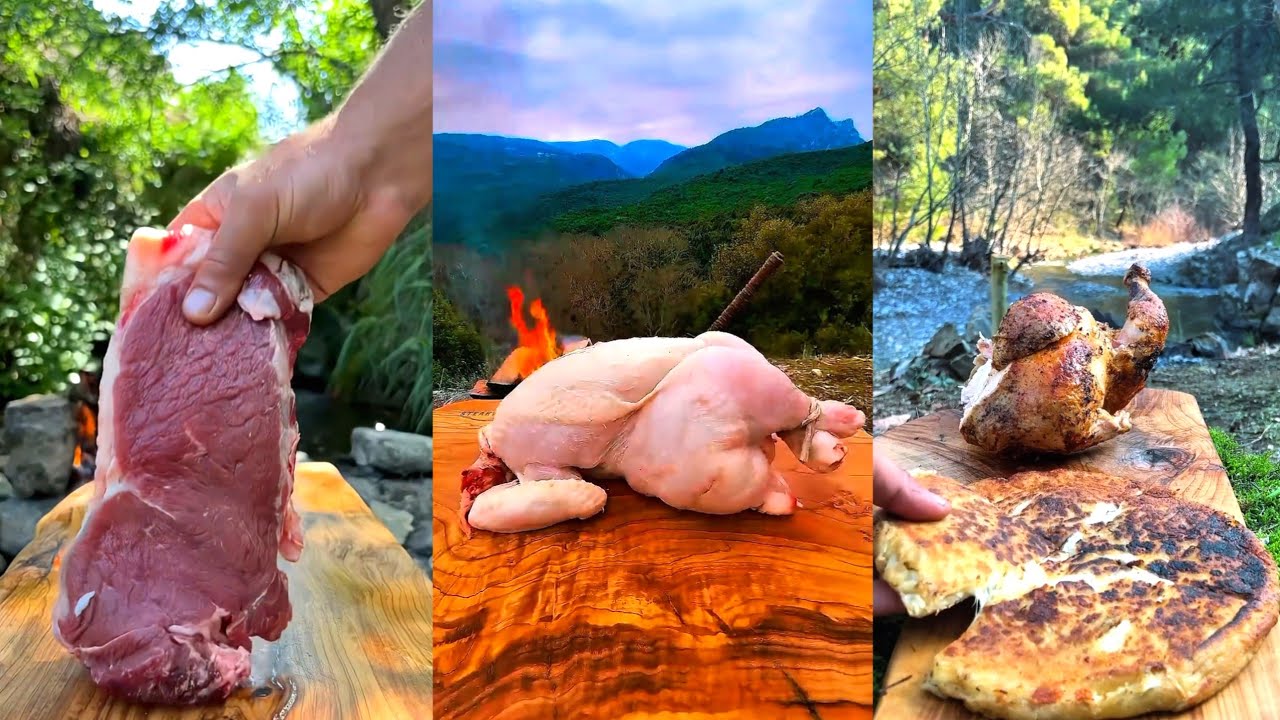 Nature Cooking Vibes | Best Survival Cooking Moments 🌲🪵 - YouTube