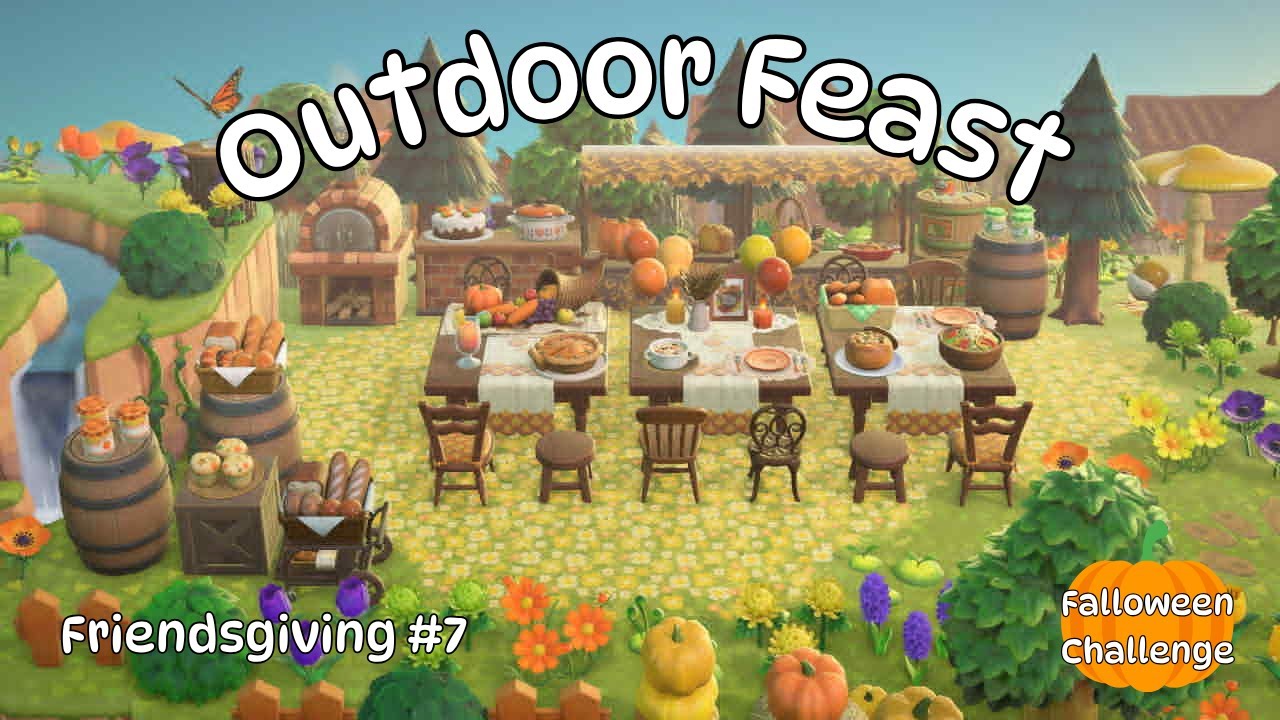Decorating Villager Yards And Outdoor Feast On Mosshaven - YouTube