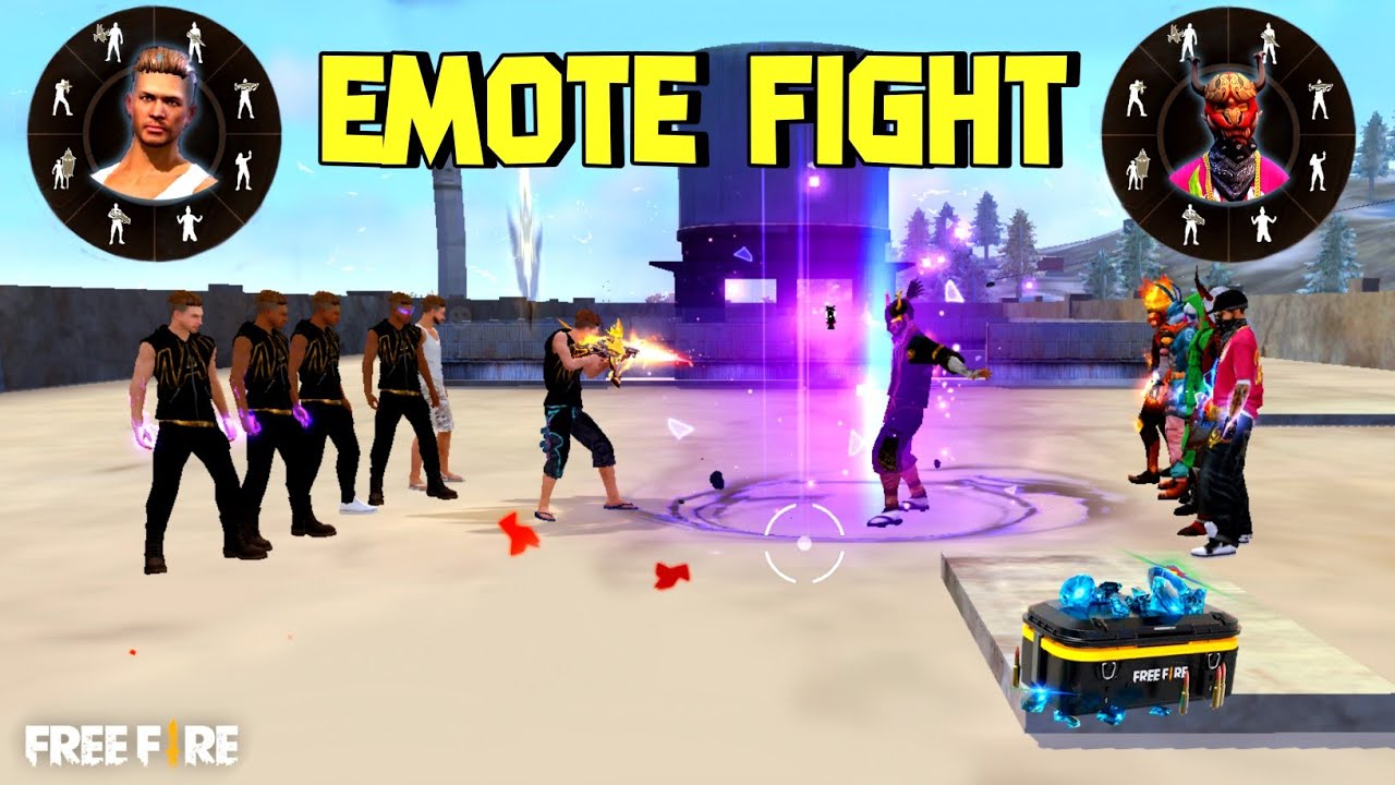 Free Fire Emote Fight On Factory Roof - 1 vs 1 Emote in Free Fire ...