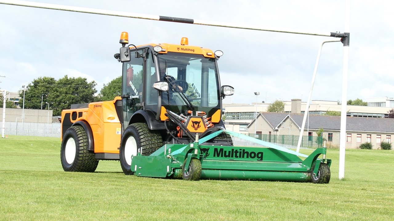 Multihog MX Tractor & Rotary Mower - YouTube