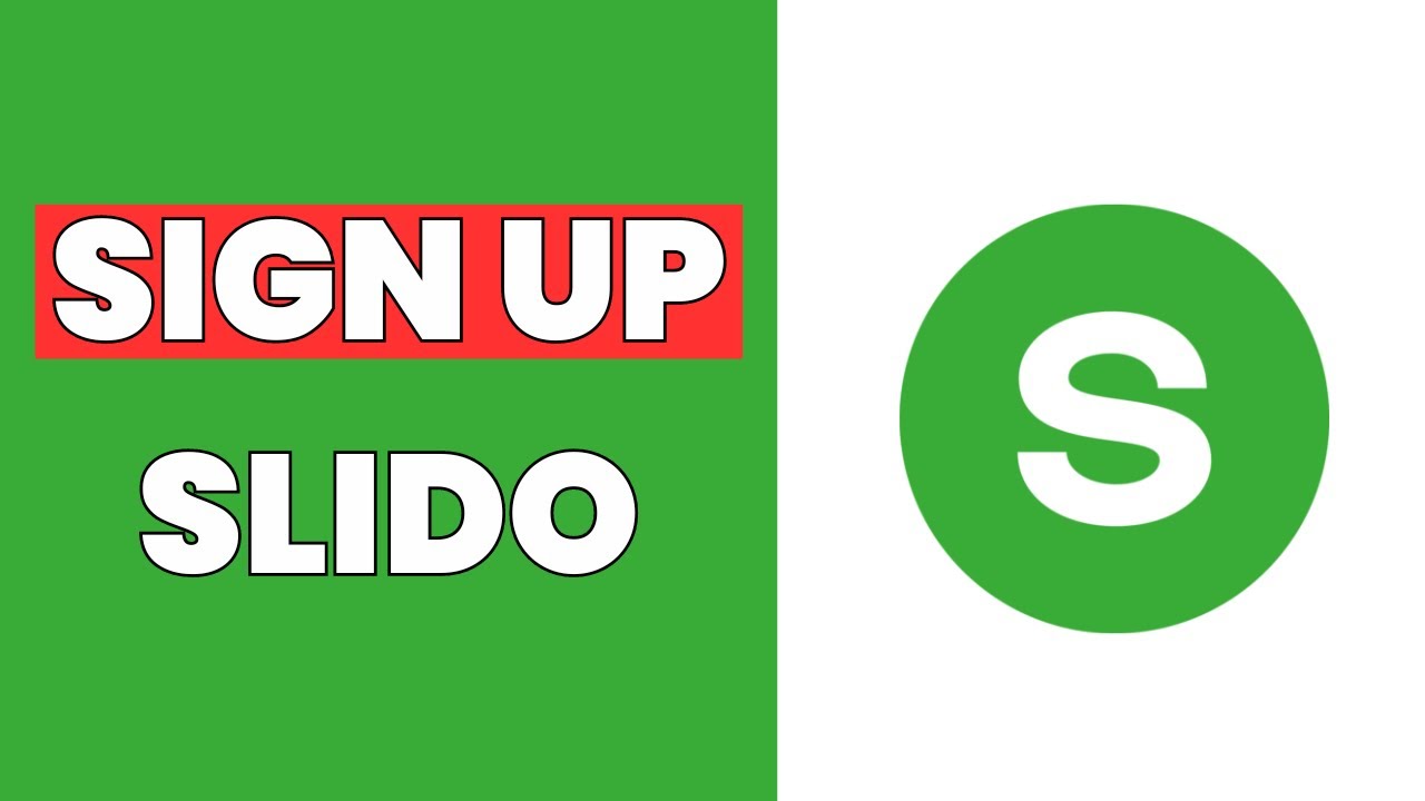 How To Sign Up In Slido - YouTube