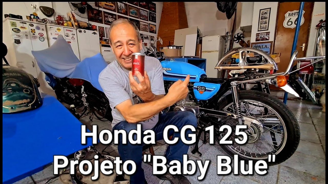 # 18 - Honda CG 125 "Bolinha" - Projeto "Baby Blue" (Cafe Racer) - YouTube