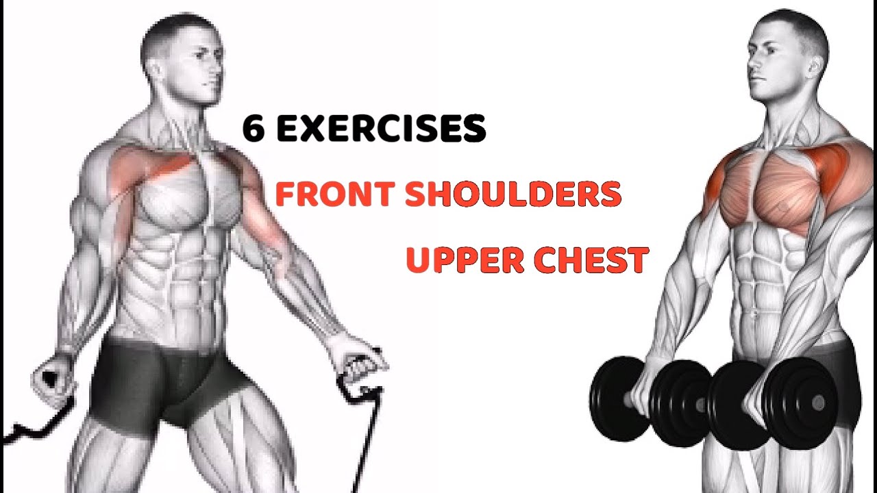 exercises for the front shoulder muscle and upper chest muscle - YouTube