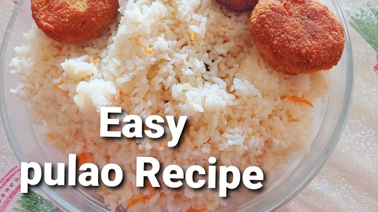 Pulao Recipe/plain pulao Recipe/How to Make pulao ঝরঝরে সাদা পোলাও ...