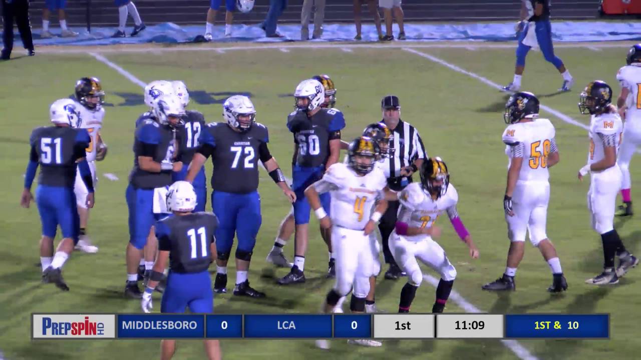 LCA vs Middlesboro - High School Football Game of the Week - YouTube