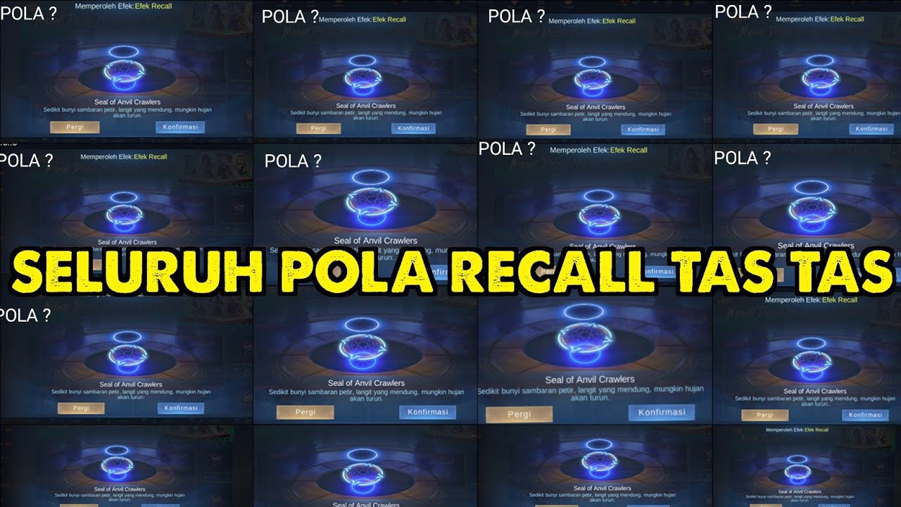DAPTAR POLA DRAW RECALL TAS TAS DI JAMIN DAPAT HANYA 1 DIAMOND MOBILE ...