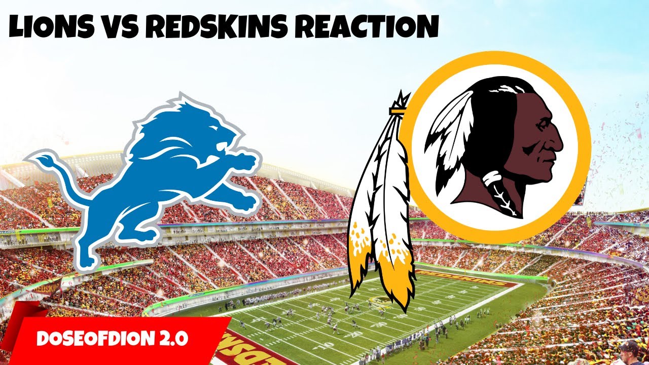 Lions Vs Redskins Reaction! (Scoreboard/Sound) Week 12 NFL - YouTube