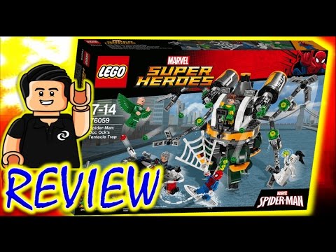 Lego SpiderMan TERRORIFICO OCTOBOT Doc Ock's Tentacle Trap Review y ...