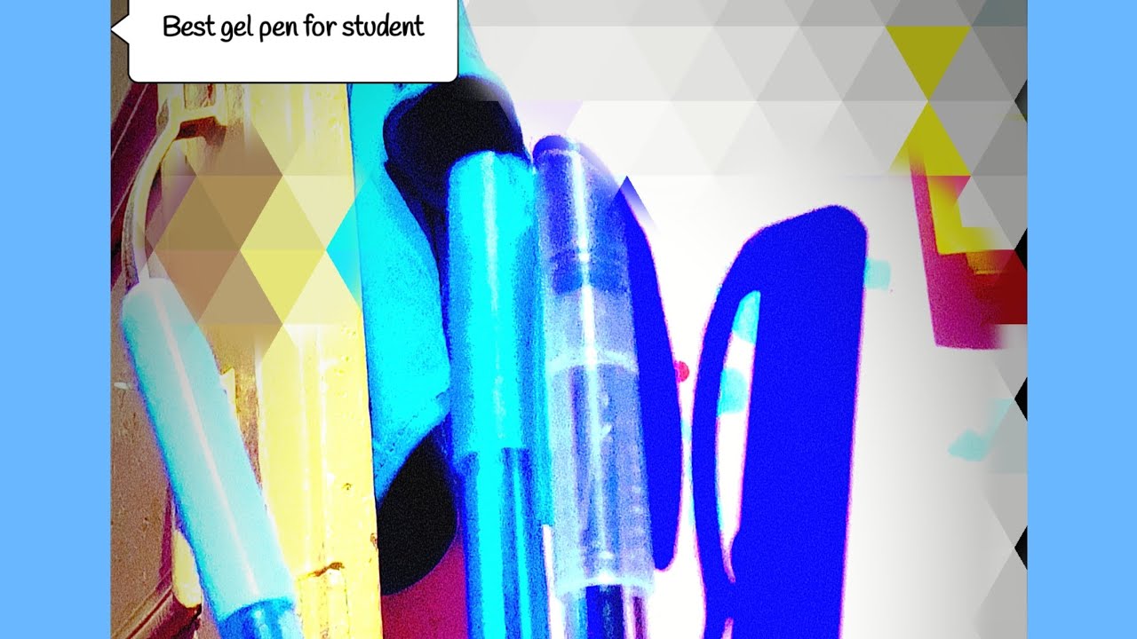 Best gel pens of cost Rs.5 for students #School of pens - YouTube