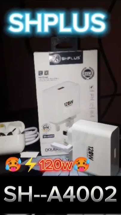 SHPLUS SH-A4200#120watt#pd CHARGER #jumia#2025#powerbank #music#davido#dodo#tech - YouTube