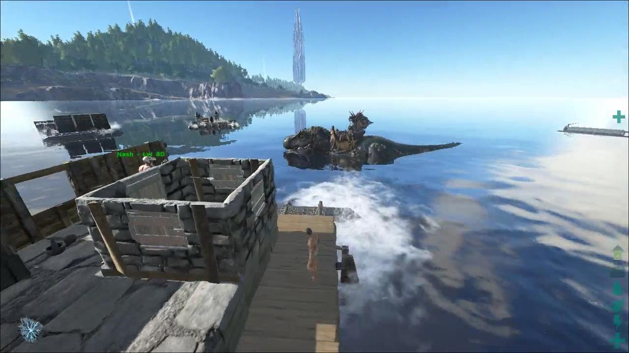 Ark: Survival Evolved- Tame griefing results in raft battle - YouTube