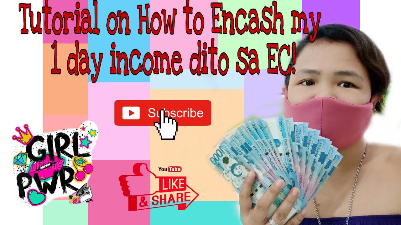 Tutorial on How to Encash my 1 day income dito sa EC! - YouTube