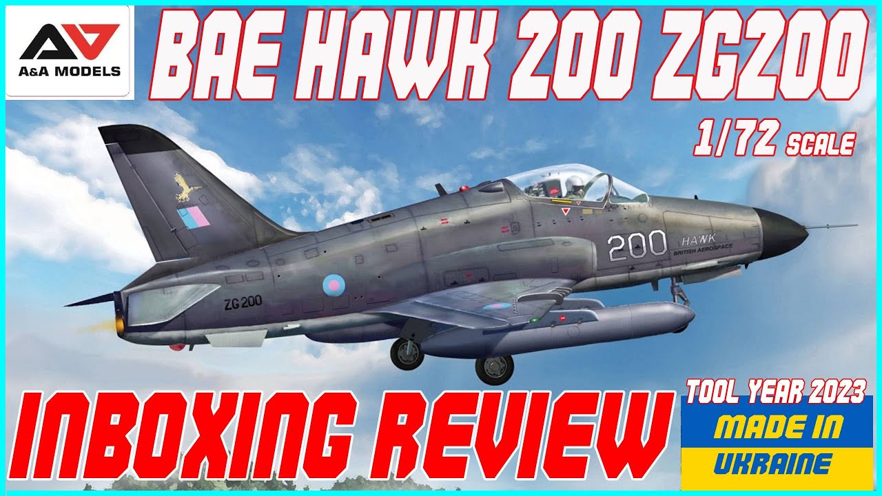 A&A MODELS 1/72 BAe HAWK 200 ZG200 INBOX REVIEW - YouTube