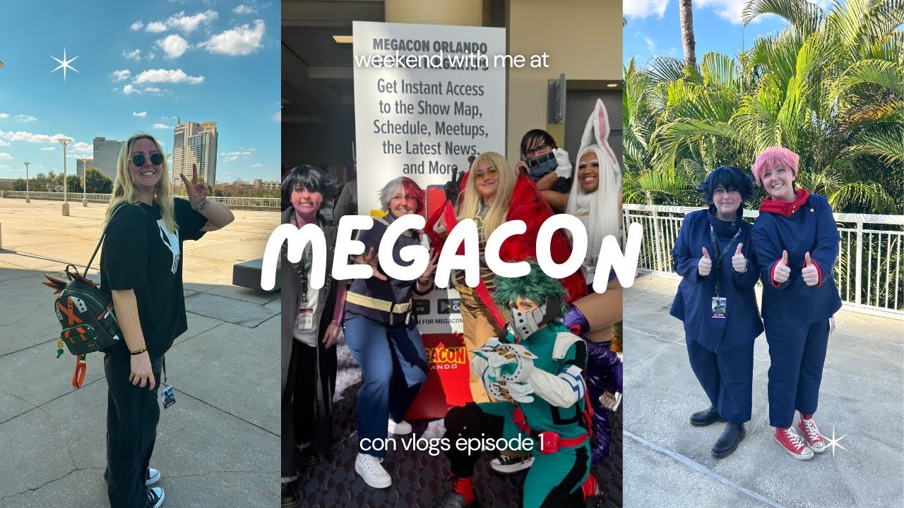 megacon '25 ⋆｡° | my first anime convention vlog: jujutsu kaisen, my ...