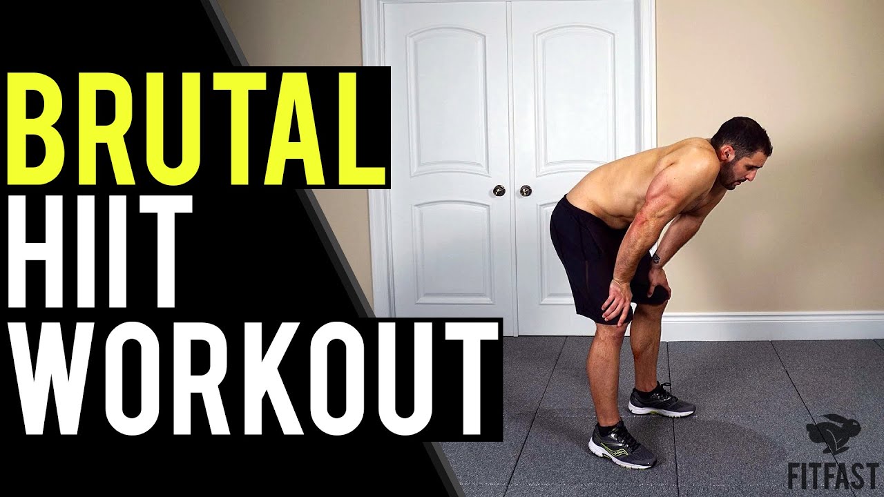Brutally Tough 15 Minute Home Body Weight HIIT Workout | Quick Cardio ...