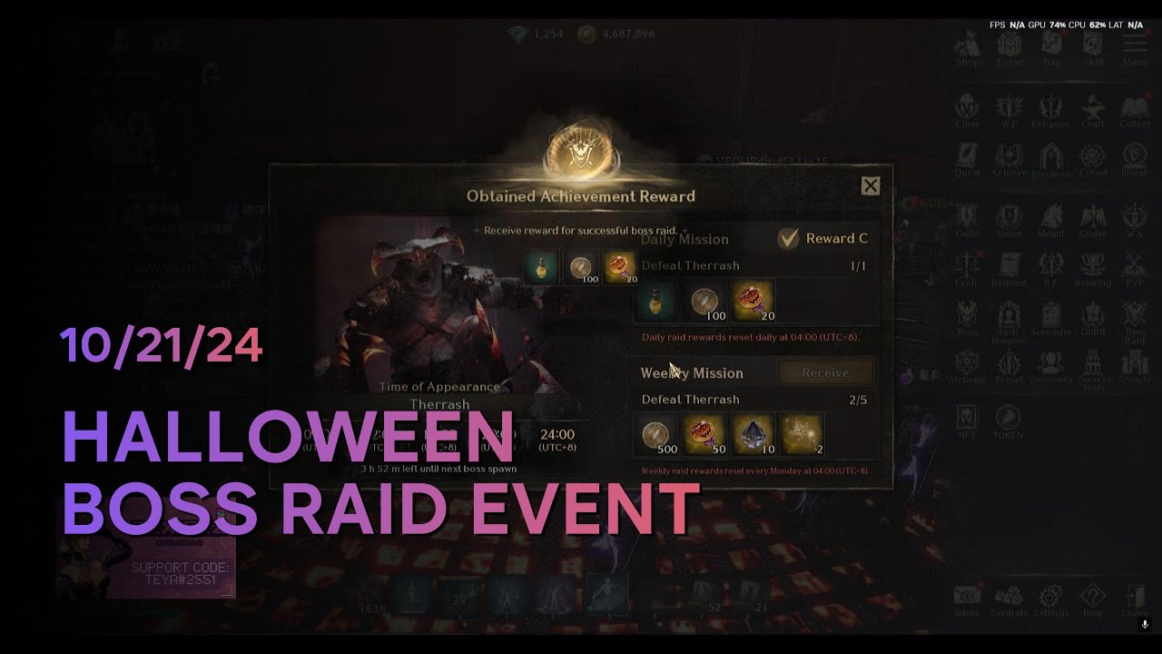 HALLOWEEN BOSS RAID EVENT - YouTube