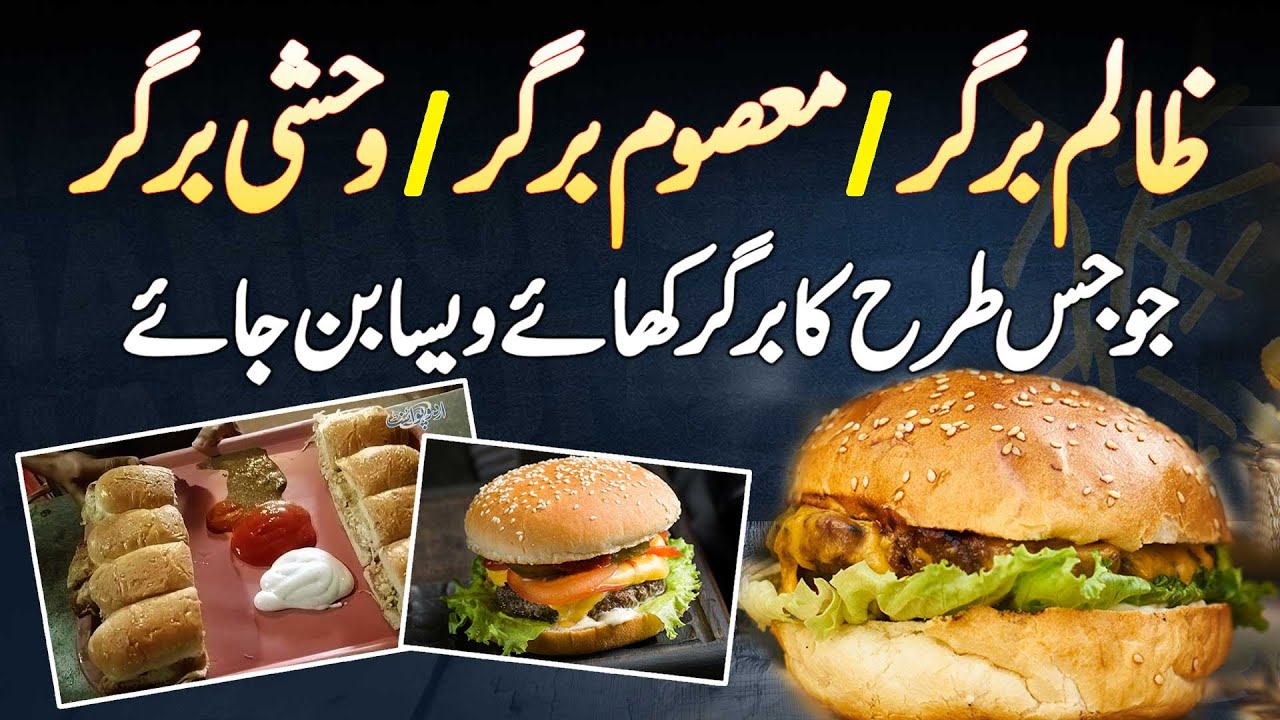 Zalim Burger - Wehshi Burger - Masoom Burger - Jo Jis Tarhan Ka Burger ...