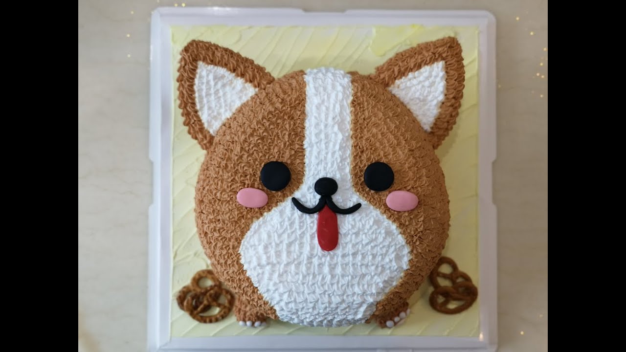 The making of kogi dog 3D freshcream cake - YouTube
