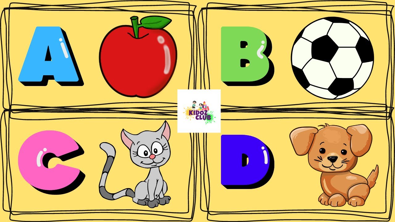 ABCD For Kids With Photo || ABCD || Alphabets || Learn the Alphabets ...