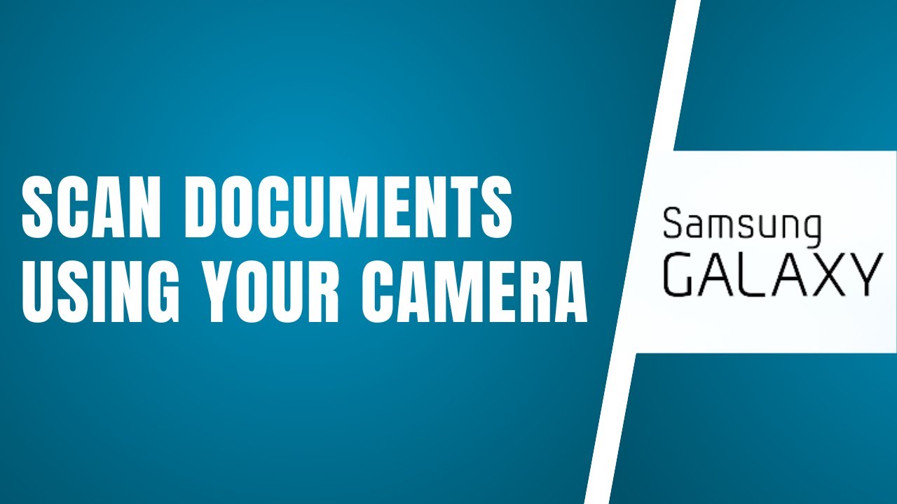 How To Scan Documents Using Your CAMERA On Samsung Galaxy (A14/A24/A34 ...