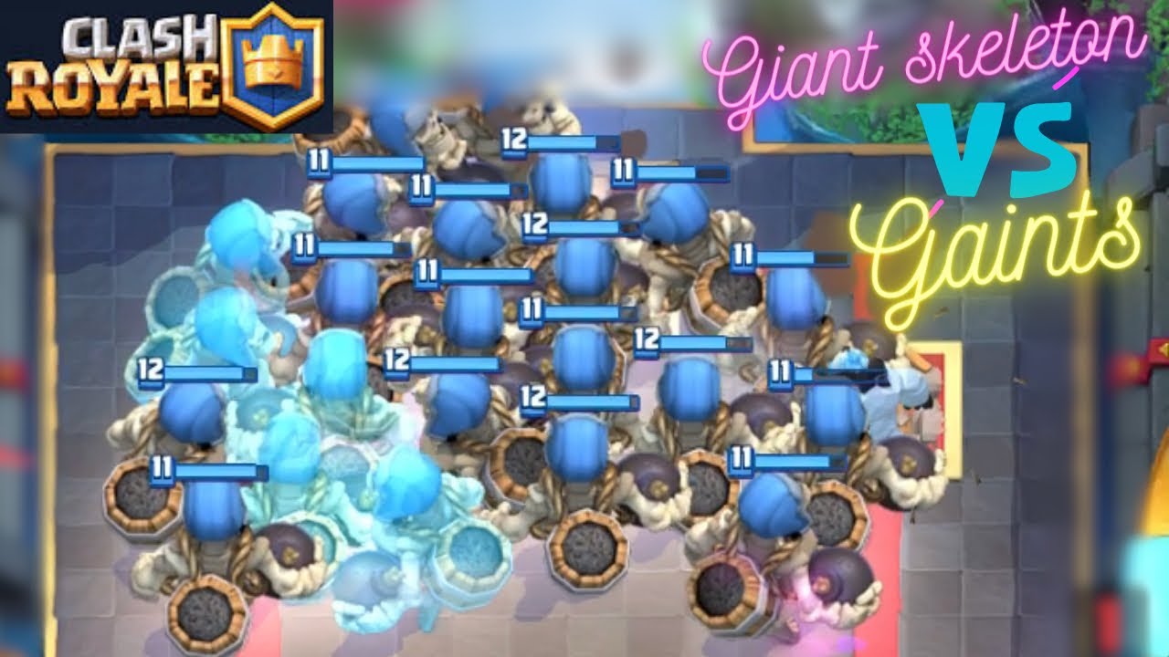 Giant Skeleton Dominates Giants - Ultimate Clash Royale Battle! - YouTube