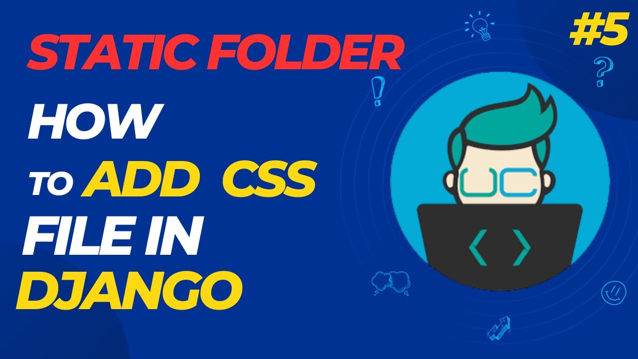 How to link Static Files(CSS) in Django with template(HTML) || Static Folder in Django - YouTube