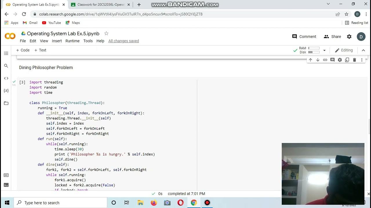 Classic Problems of Synchronization using semaphores - YouTube